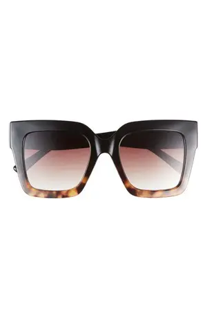 Bp. Oversized Square Frame Gradient Sunglasses - Black- Tortoise