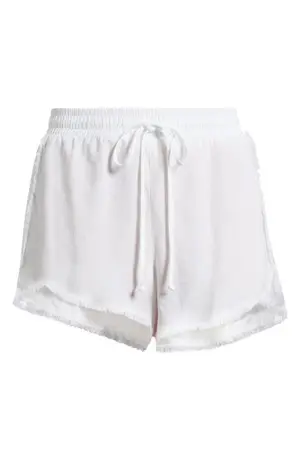 CLOTH & STONE Fray Hem Drawstring Shorts