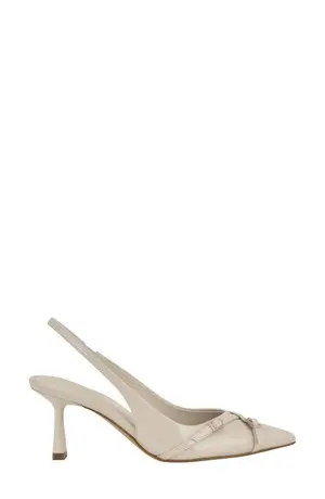 Calvin Klein Pointed Toe Slingback Pumps - Ivory