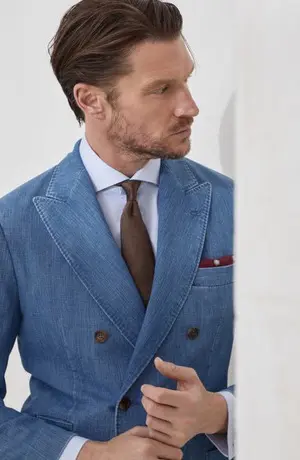 Brunello Cucinelli Denim Blazer