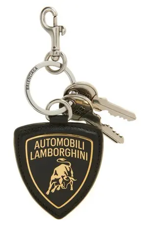 Balenciaga X Lamborghini Shield Key Chain - Black