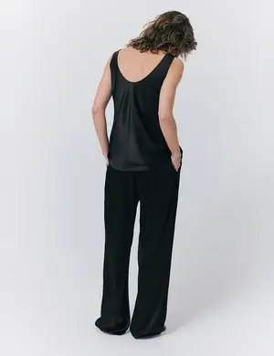 GHOST LONDON Margot Satin Top