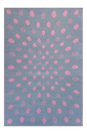 MAD MATS Dots Pink & Grey Rug - Pink And Grey