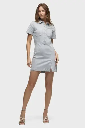 Hudson Jeans Denim Mini Shirt Dress