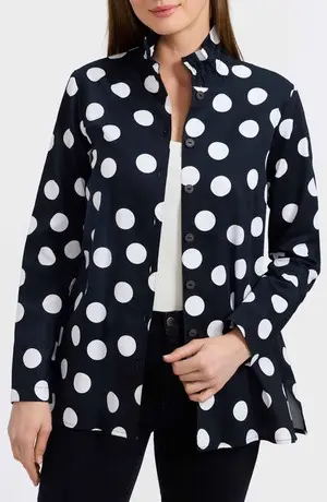 Foxcroft Polka Dots Shirts For Women