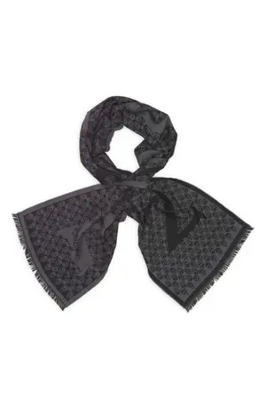 Alexander McQueen Multilogo Wool Scarf