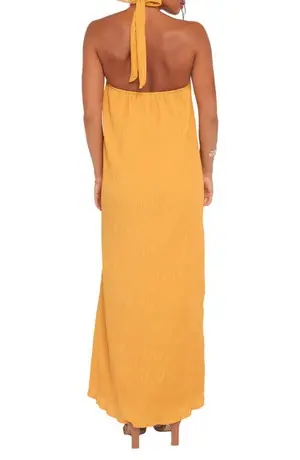 PETAL & PUP Theophania Halter Maxi Dress