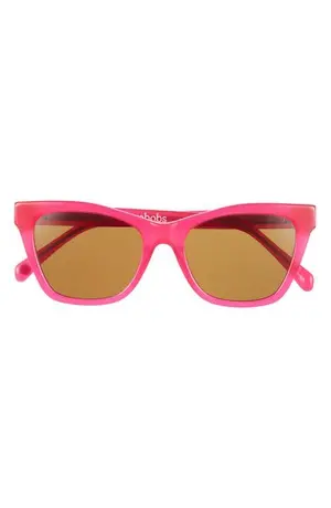 Eyebobs Kitten Around 50mm Polarized Cat Eye Reader Sunglasses - Hot Pink Front And Temples