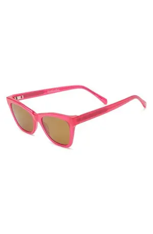 Eyebobs Kitten Around 50mm Polarized Cat Eye Reader Sunglasses - Hot Pink Front And Temples