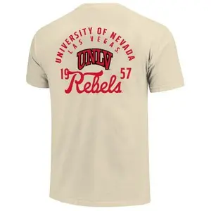 IMAGE ONE Unlv Rebels Comfort Colors Mascot Overlay T-shirt - Cream