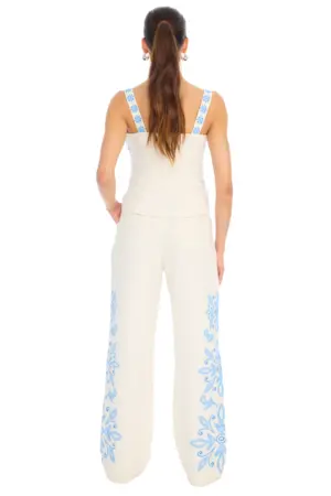 Allison Audrey Embroidered Pant