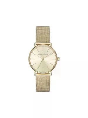 Armani Exchange Round Face 36mm Watch - Gold