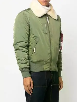 Alpha Industries Injector Iii Shearling-collar Jacket