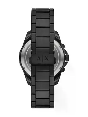 Armani Exchange Round Face 44mm Chronograph Watch - Black