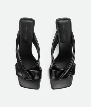 Bottega Veneta Riva Kitten-heel Mule - Black