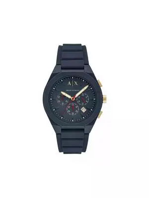Armani Exchange 44mm Round Chronograph Watch - Blue