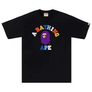 A BATHING APE College Tee - Black