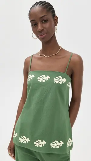 SEVEN WONDERS Amalia Top With Leaf Print