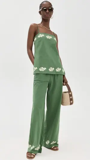 SEVEN WONDERS Amalia Top With Leaf Print