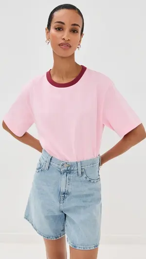 LE BOP Rory Ringer Tee - Pink