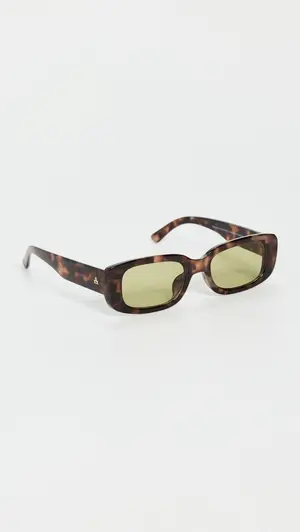 AIRE Ceres Rectangular Sunglasses - Dark Tort