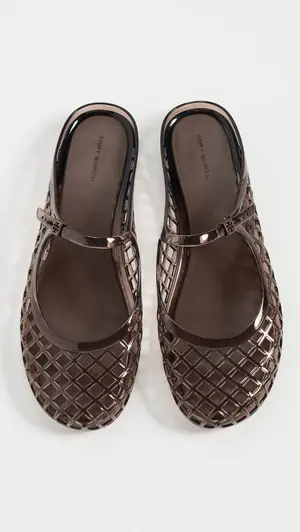 Tory Burch Mary Jane Jelly Flats - Cocoa