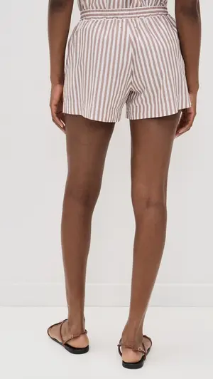 Xirena Tomer Striped Poplin Shorts