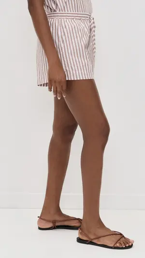 Xirena Tomer Striped Poplin Shorts