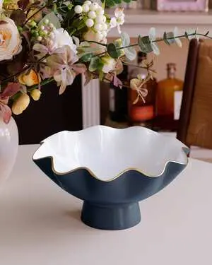 BEATRIZ BALL Encanto Carola Small Pedestal Bowl - Midnight