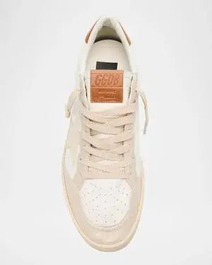 GOLDEN GOOSE Ball Star Pearly Glitter Low-top Sneakers - White