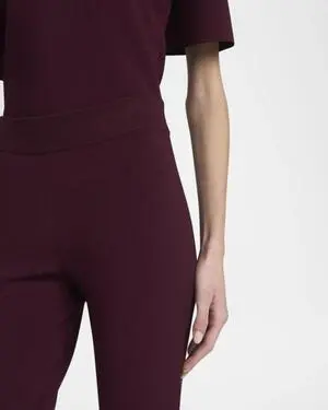 Stella McCartney Flared Knit Trousers - Bordeaux