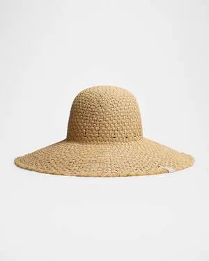 Rag & Bone Ella Straw Sun Hat - Natstraw