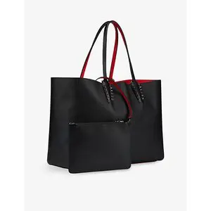 CHRISTIAN LOUBOUTIN Cabata Large Leather Tote - Black
