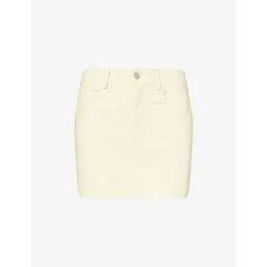 AMY LYNN Vegan Leather Mini Skirt