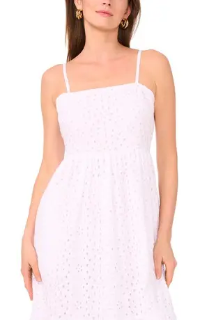 CECE DUPRAZ Eyelet Cotton Midi Sundress
