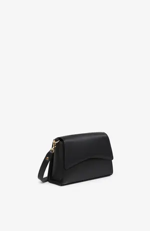 BY BANOO Leather After Work Bag - Black/gold