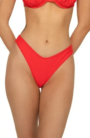 MONTCE Lulu Bikini Bottom - Cherry