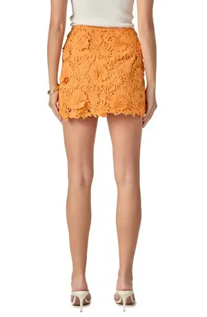 Endless Rose Floral Lace Miniskirt