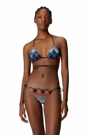 Missoni Bikini With Zig Zag Pattern - Multicoloured