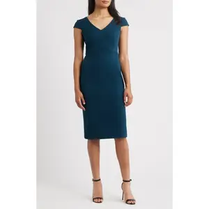 Connected Apparel Short Sleeve Cocktail Dresses