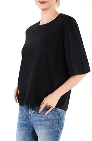 HINT OF BLU Oversized Crewneck T-shirt - Ink