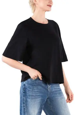 HINT OF BLU Oversized Crewneck T-shirt - Ink