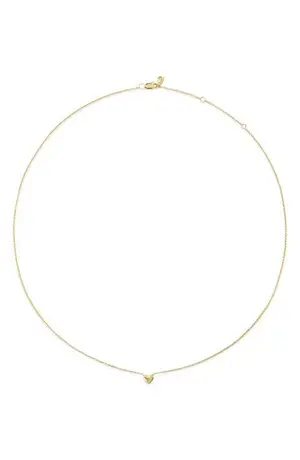 Monica Vinader Mini Heart Chain Necklace - 14k Gold