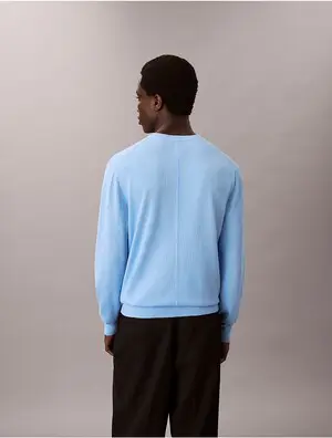 Calvin Klein Supima Cotton Classic Sweater - Track Blue