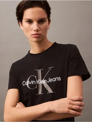 Calvin Klein Monologo Graphic T-shirt - Black