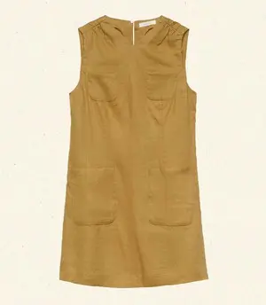 DÔEN Bennette Mini Dress - Golden Olive