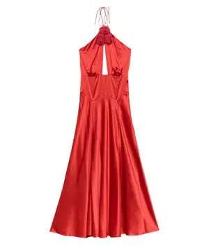 DÔEN Lilaia Gown - Fiery Coral