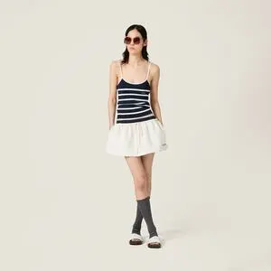 Miu Miu Striped Knit Tube Top