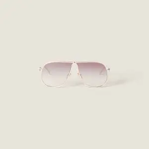 Miu Miu Ombre Sunglasses - Coffee Lenses Silver Gradient