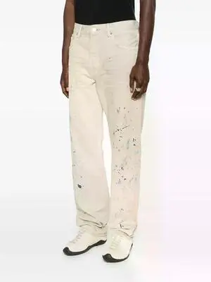 PURPLE BRAND Paint-splatter Jeans